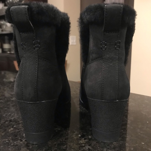 UGG | Shoes | New Ugg Devorah Waterproof Boot Black Wedge Bootie | Poshmark